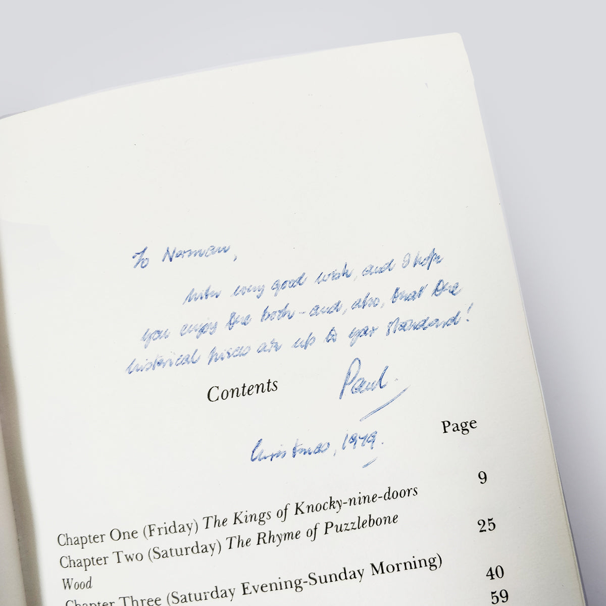 Paul Higgins - Puzzlebone Wood - FIRST EDITION - SIGNED BY AUTHOR – The Prudence and the Crow ...